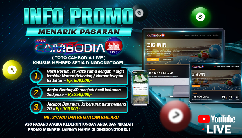 DINGDONGTOGEL: Login Dengan Promo Menarik di Pasaran Cambodia dan Pasaran Lainnya